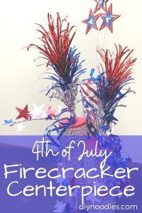 Sparkly 4th of July Firecracker Centerpiece | DIY Noodles