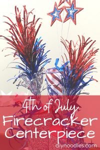 Sparkly 4th of July Firecracker Centerpiece | DIY Noodles