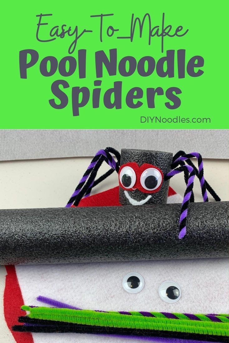 Easy DIY Pool Noodle Spider Craft | DIY Noodles